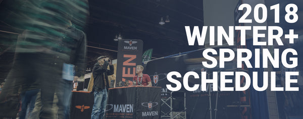 Maven Event Schedule | Winter/Spring 2018 – Maven Outdoor Equipment Company